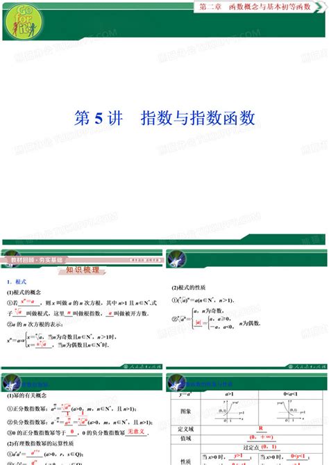 指数与指数函数ppt模板下载 编号qxbamywj 熊猫办公