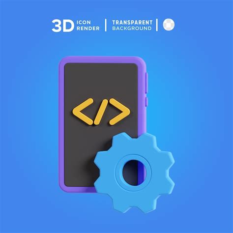 Premium Psd Psd App Development 3d Illustration