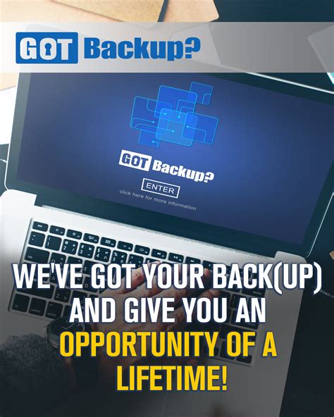 Make Money With Got Backup Got Backup