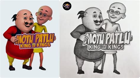 How To Draw Motu Patlu Motu Patlu Ki Drawing Youtube