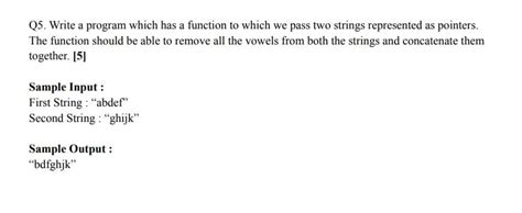 Write A Program Function Should Be Able To Remove All The Vowels From