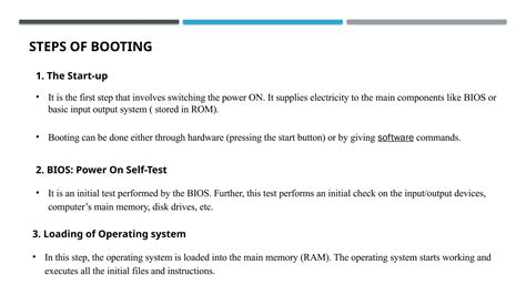 Booting Process Computers In Managementpptx