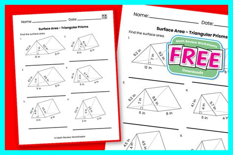 triangular prism surface area