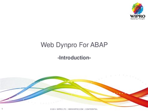 Ppt Web Dynpro For Abap Introductionv1pptx