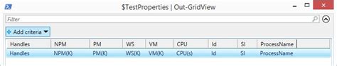 🤓powershell Out Gridview Headers Using Get Process Joseph Kravis