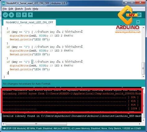 สอนใช้งาน Nodemcu Esp8266 การสื่อสารอนุกรม Serial ส่งค่าต่างๆจากคอมพิวเตอร์มาควบคุม Nodemcu