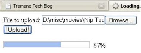 Ajax File Upload Monitoring Monitor Your File Upload With Dwr And Commons Fileupload Tremend