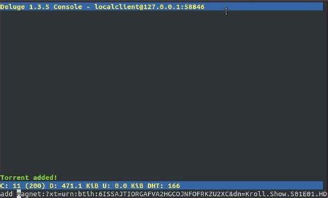 Deluge Client Commands Lulisunrise