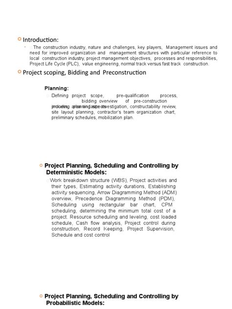 Project Planning Scheduling Pdf Project Management Business