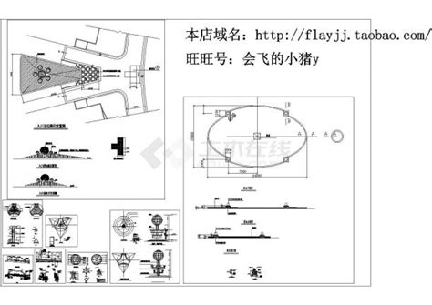花坛平立面图Cad设计图 土木在线
