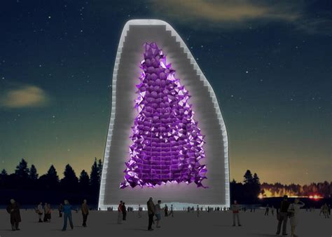 Nl Architects Proposes Hotel Modelled On Amethyst Crystals