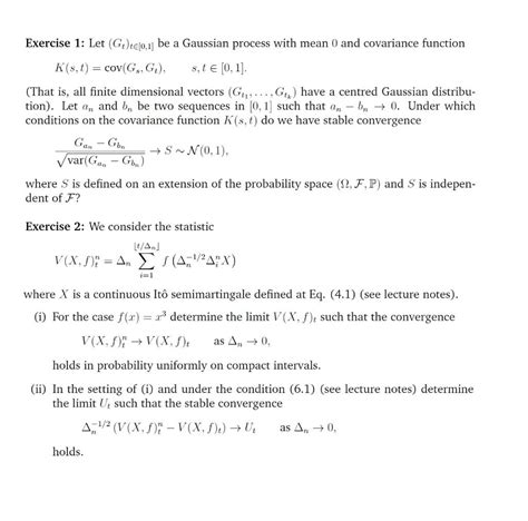 Solved Exercise Let Gt T Be A Gaussian Process Chegg Com
