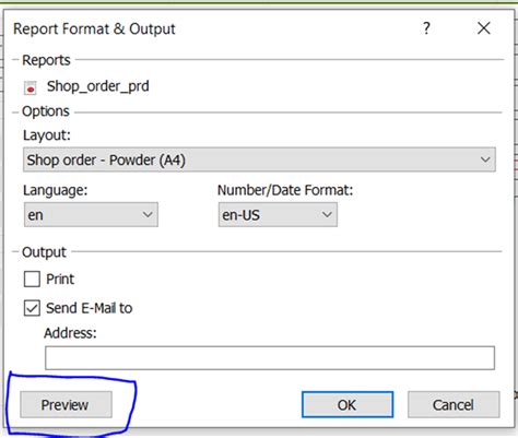 Want To Disable Preview Button On Operational Report Ifs Community