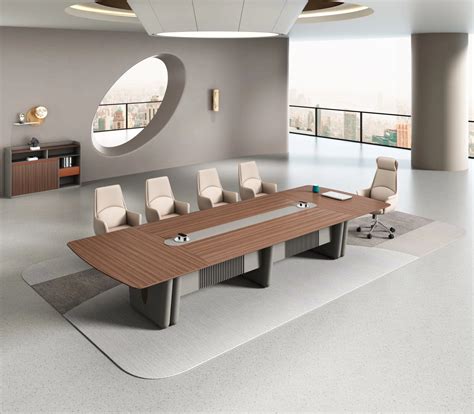 Luxury Large Office Meeting Table Modern Wooden Modular Office