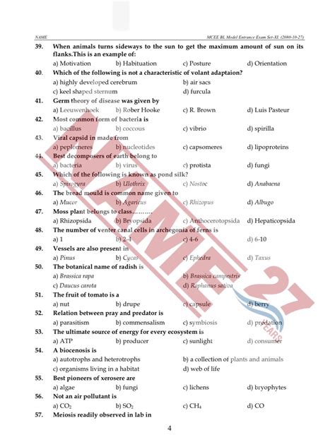 Cee Model Exam Set Name Institute For Medical Education