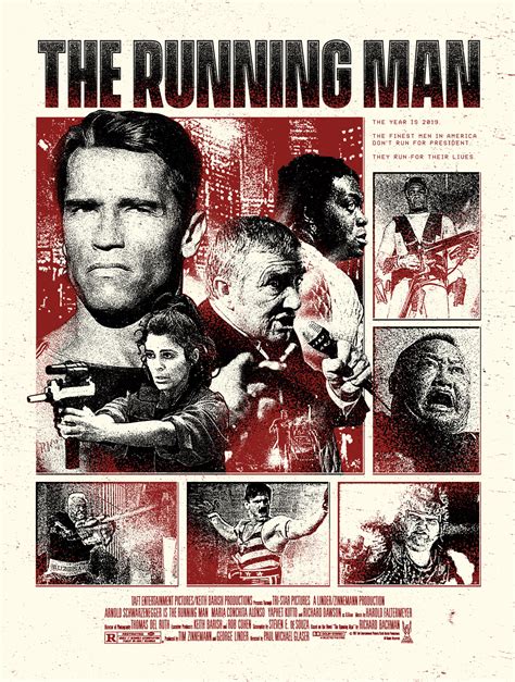 The Running Man 1987 Poster By Rynodigital