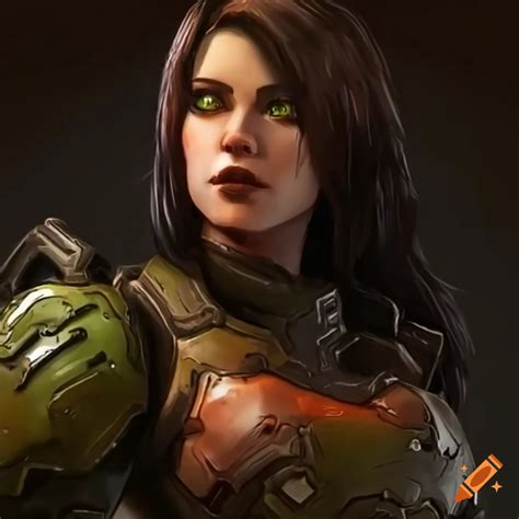 Doom Slayer Anime Girl
