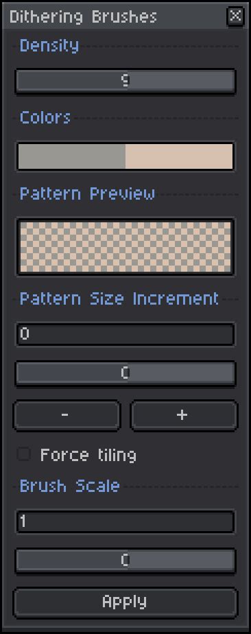 [extension] dithering brushes tool scripts and extensions aseprite community