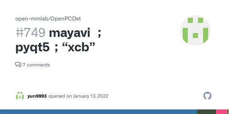 mayavi ；pyqt5；“xcb” · issue 749 · open mmlab openpcdet · github