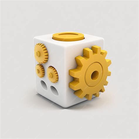 premium photo ai generated 3d illustration cartoon cogwheels isolated