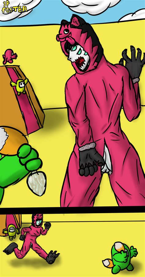 Rule 34 Angry Fall Guys Happy Wolf Joy Kigurumi Monster Girl Pajamas Pussy Running Sex Toy