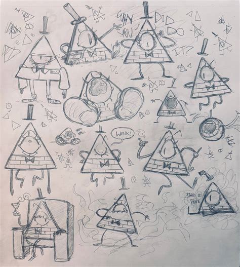 Bill Cipher Doodles By Justaghosty On Deviantart