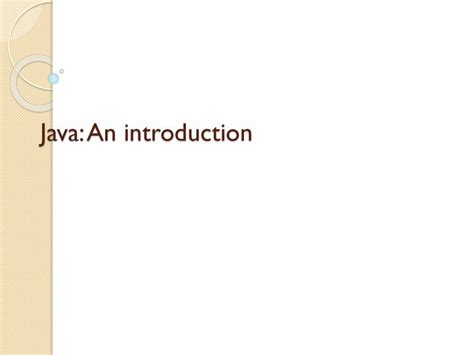 introduction to java powerpoint slides learnpick india