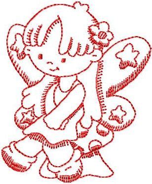 CSS Redwork Angels C Some Stitches CSS Redwork Angels C Some Stitches