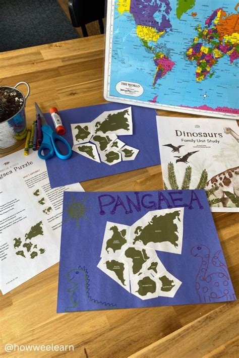 Dinosaur Unit Study Pangaea Puzzle How Wee Learn