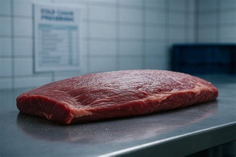 Beef Flank Haccp Refrigerated Cut Surface Evaluation Under Cold Chain