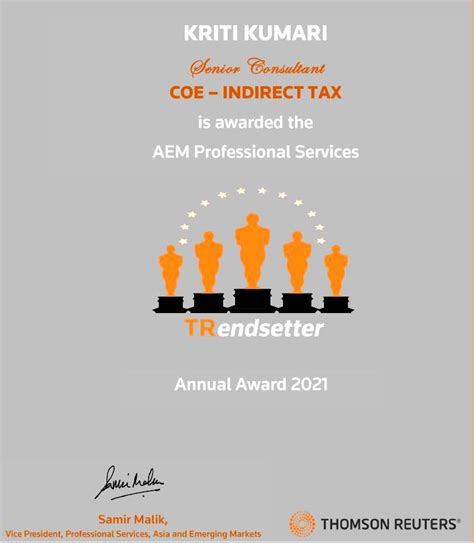 Kriti Kumari On Linkedin Trendsetters Annualawards Achievements2021 Workingattr Onesource