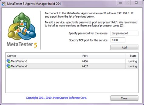 Metatester 5 Agents