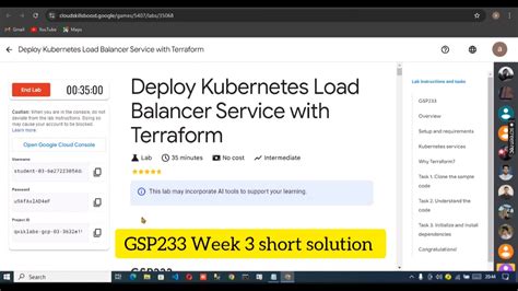 Deploy Kubernetes Load Balancer Service With Terraform Gsp233 Lab