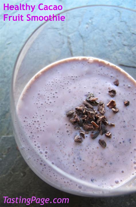 Healthy Cacao Banana Blueberry Smoothie — Tasting Page Fruit