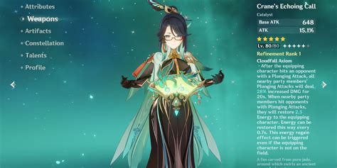 The Best Weapons For Xianyun In Genshin Impact