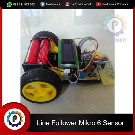 Jual Robot Line Follower Line Tracer Basic Micro Kota Surabaya ProTronics Tokopedia