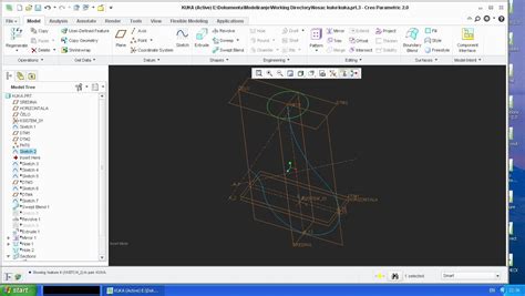 Tutorial How To Model Hook In Creo 2 Grabcad Tutorials