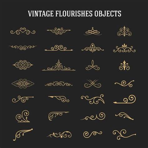 Vintage Flourish Vector Art Icons And Graphics For Free Download