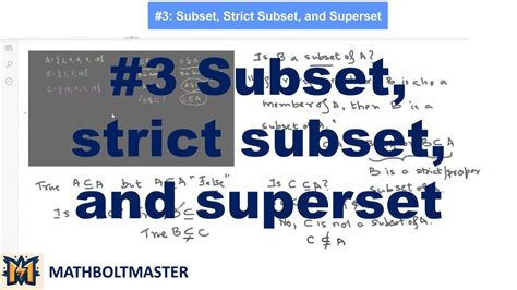 2 Sets Subset Strict Subset And Superset Explained In Assamese Youtube