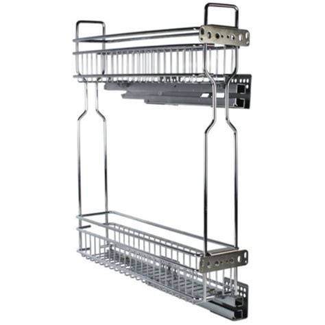 ᐉ Карго бічне праве Muller на 2 полиці з доводчиком 150 мм Хром 714289