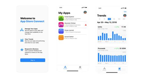apple introduces new app store connect app on ios appearing to replace itunes connect the