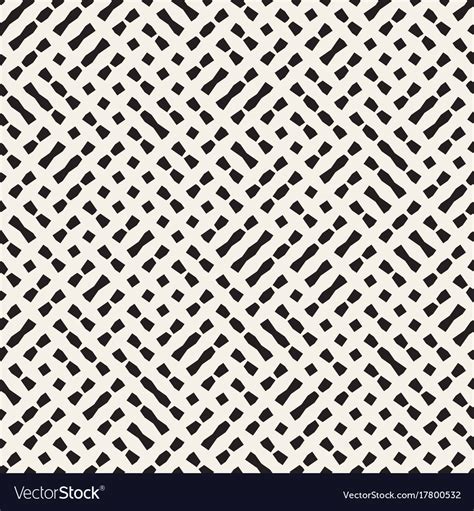 Seamless Geometric Lattice Pattern Irregular Vector Image