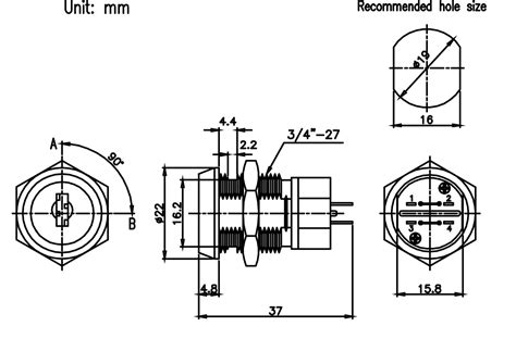 2 Position Key Switch Replacement Key Switch East Elite