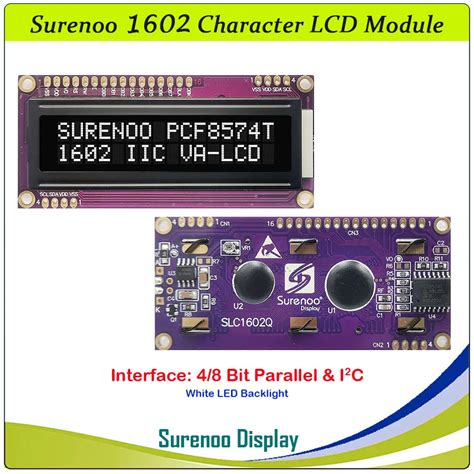 Surenoo 1602 Character Lcd Module Display Panel Screen