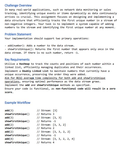 Solved Homework 2 First Uniquenumber In Data Streamdesign