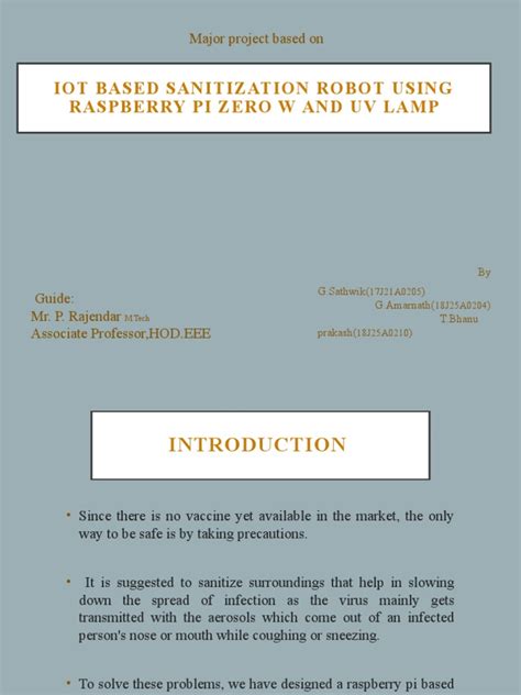 Iot Based Sanitization Robot Pdf Electric Motor Relay
