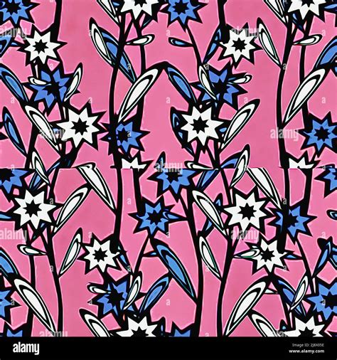 Textile And Wallpaper Patterns A Printable Digital Illustration Work Floral Print Designs