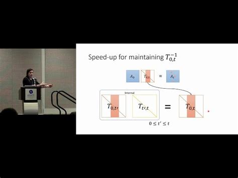 Free Video Dynamic Matrix Inverse Improved Algorithms And Matching Conditional Lower Bounds