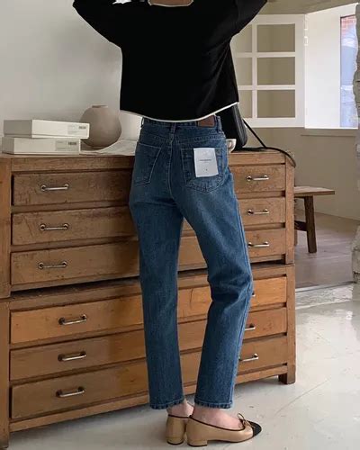 커믈리진 하이 연청 중청 진청 흑청 여자 일자 슬림테이퍼드 여자 청바지