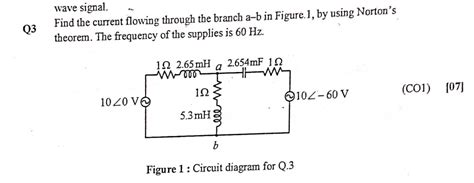 Solved Wave Signal Find The Current Flowing Through The